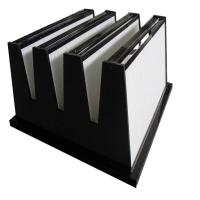 China Round HVAC HEPA Filter Aluminum Frame Pre-Filter Fiberglass 12x24x12 Inch 1200 m3/h for sale