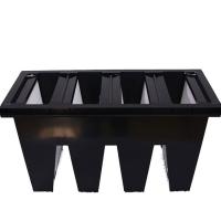 China Round HVAC HEPA Filter Aluminum Frame Pre-Filter Fiberglass 12x24x12 Inch 1200 m3/h for sale
