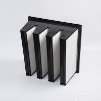 China Round HVAC HEPA Filter Aluminum Frame Pre-Filter Fiberglass 12x24x12 Inch 1200 m3/h for sale