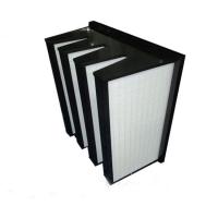 China HEPA ULPA V Bank Type Air Purifier Replacement Filter Glassfiber Media 592x592x292mm 2700m3/h for sale