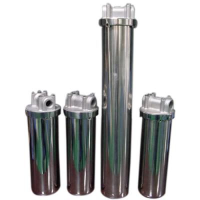 China Industrial 10 Inch 304 Stainless Steel Cartridge Filter Housing for Water Treatment for sale