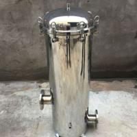 China Industrial 10 Inch 304 Stainless Steel Cartridge Filter Housing for Water Treatment for sale