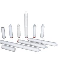 China Food Grade 0.1 Micron Glass Fiber Pleated Water Filter Cartridge No Fiber Releasing for sale