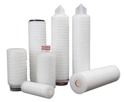 China PP 1 Micron Pleated Absolute Filtration Polypropylene Water Filter Cartridge 10 20 70 Inch for sale