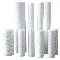 China 10 Inch 5 Micron PP String Wound Filter Cartridge for Water Treatment 63mm OD for sale