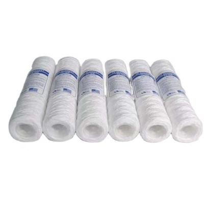 China 10 Inch 5 Micron PP String Wound Filter Cartridge for Water Treatment Systems for sale