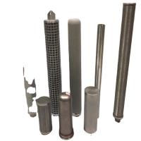 China Stainless Steel Pleated Mesh Filter Candle 20 inch 80mm OD Reusable Hot Melt Filter for sale