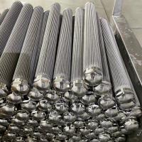 China Stainless Steel Pleated Mesh Filter Candle 20 inch 80mm OD Reusable Hot Melt Filter for sale