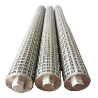 China Stainless Steel Pleated Mesh Filter Candle 20 inch 80mm OD Reusable Hot Melt Filter for sale