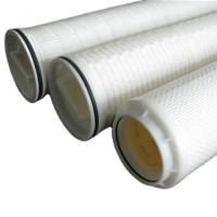 China Industrial High Flow Filter 40 Inch 60 Inch 10 Micron Polypropylene Pleated Water Filter Cartridge for RO Housing for sale