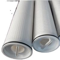 China Industrial High Flow Filter 40 Inch 60 Inch 10 Micron Polypropylene Pleated Water Filter Cartridge for RO Housing for sale