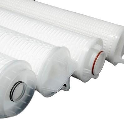 China 20-80 Inch High Flow Pleated Filter Cartridge 6 OD 3.5 ID PP Wastewater Treatment for sale