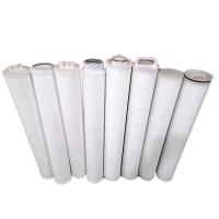China 20-80 Inch High Flow Pleated Filter Cartridge 6 OD 3.5 ID PP Wastewater Treatment for sale