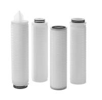 China PP Pleated Filter Cartridge 0.65m² for Water Electronics Food Filtration 80°C Max for sale