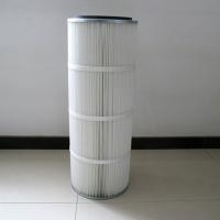 China Industrial Dust Air Filter Cartridge 99% Efficiency 5 Micron Polyester Pleated Filter Element for sale