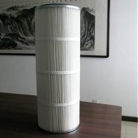 China Industrial Dust Air Filter Cartridge 99% Efficiency 5 Micron Polyester Pleated Filter Element for sale