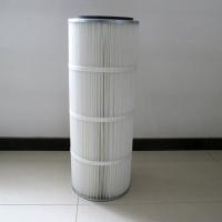 China Industrial Dust Air Filter Cartridge 99% Efficiency 5 Micron Polyester Pleated Filter Element for sale