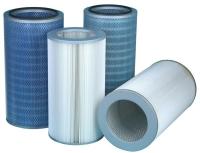 China cylinder cartridge dust collector pleated polyester bag air filter for sale