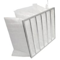 China Industrial Silo Bag Filter G4 Aluminum Frame MERV 8 3400 m3/h Air Filter for sale