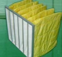 China G4 Synthetic Fiber Pocket Air Filter Aluminum Frame 3400 m3/h 95% RH for sale