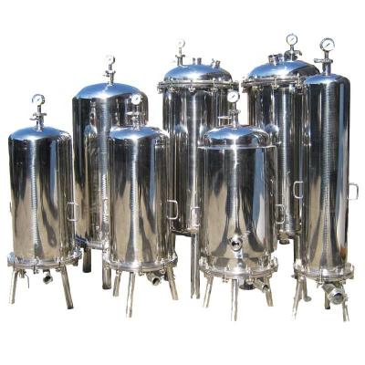 China 304 316L Stainless Steel Inline Filter Housing 0.3-0.4 Micron for Water Filtration for sale