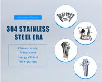 China 304 316L Stainless Steel Inline Filter Housing 0.3-0.4 Micron for Water Filtration for sale