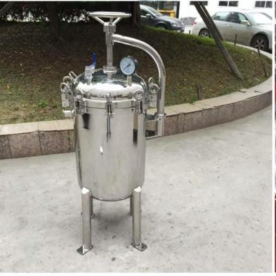 China 304 Stainless Steel Side Entry Single Bag Filter Housing for Waste Water Pre Filtration 4mm Thickness for sale