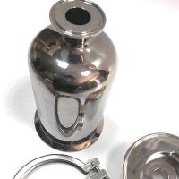 China 304 316L Stainless Steel Vacuum Filter Tank 1000mm Length 125mm OD for Industrial Filtration for sale