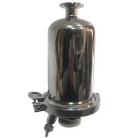 China 304 316L Stainless Steel Vacuum Filter Tank 1000mm Length 125mm OD for Industrial Filtration for sale
