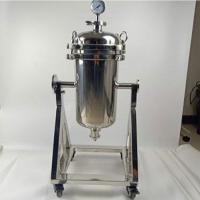 China 304 316L Stainless Steel Reversible Filter Sock Housing 180 Degree Overturn Design for sale