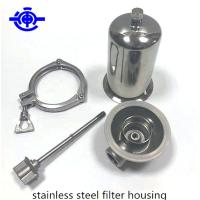 China 10 inch 20 30 Stainless Steel 304 316 Single Cartridge Water Filter Housing Prefiltration for sale