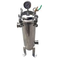 China Food Grade Stainless Steel Virgin Coconut Oil Cartridge Filter Housing 304 316L 1 Micron for sale
