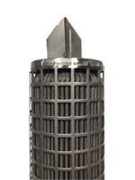 China 316L Stainless Steel Sintered Metal Fiber Pleated Filter Cartridge High Porosity 20 Inch for sale