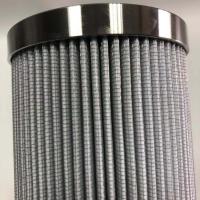 China 316L Stainless Steel Sintered Metal Fiber Pleated Filter Cartridge High Porosity 20 Inch for sale