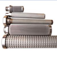 China 304/316L Stainless Steel Pleated Filter Cartridge Corrosion Resistant 20 Inch for sale