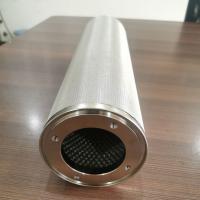 China Stainless Steel Sintered Wire Mesh Filter Cartridge 2 Micron 10 Inch for Liquid Gas Filtration for sale