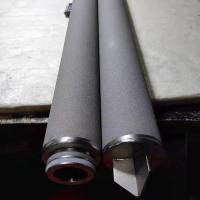 China 1 Micron Stainless Steel Powder Sintered Filter Cartridge Low Pressure Drop for Polyester Filtration for sale