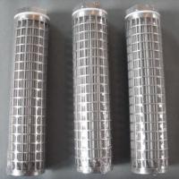 China 304 316 316L Stainless Steel Mesh Pleated Filter Cartridge 20 inch 80mm OD for Oil Water Filtration for sale