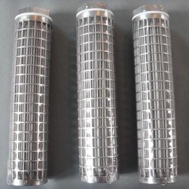 China 304 316 316L Stainless Steel Mesh Pleated Filter Cartridge 20 inch 80mm OD for Oil Water Filtration for sale