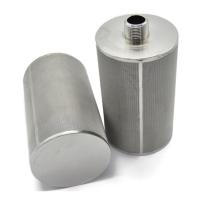 China Stainless steel sintered mesh liquid gas filter cartridge for sale