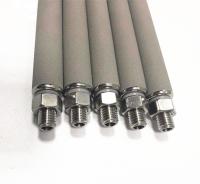China 1 Micron Porous Sintered Titanium Filter Cartridge Rod Element Water Candle 20 Inch for sale