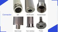 China Yitong OEM Sintered Titanium Powder Filter Cartridge DOE 222 226 Adapter 2.5 Inch for sale