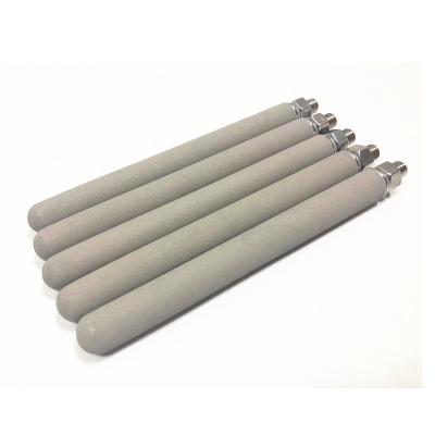 China Titanium Powder Sintered Filter Cartridge 60mm OD 1um-100um for Chemical Petrochemical Air Dust Removal for sale