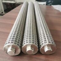China 316L Stainless Steel Pleated Filter Cartridge 20 inch 80mm OD Sintered Metal Filter for Water Treatment for sale