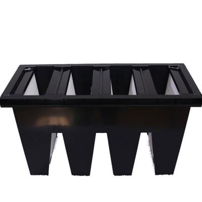 China F9 H13 V-Bank Mini Pleat Air Filter 99.9% Efficiency 592x592x292mm for sale