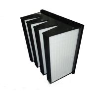 China F9 H13 V-Bank Mini Pleat Air Filter 99.9% Efficiency 592x592x292mm for sale