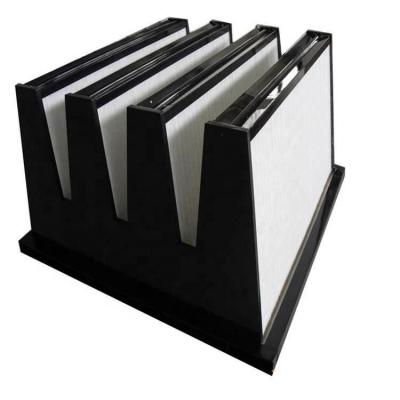 China Compact V-Type W-Type Air Filter 592x592x292mm 2700m3/h for HVAC Systems for sale