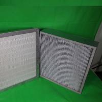 China Hydrophilic HEPA Air Filter 1-5 Micron Panel Replacement for Ventilation Systems for sale