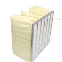 China Synthetic Fiber Pocket HVAC Air Filter F5 F8 595x595x500mm for School Hospital Hotel for sale