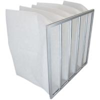 China Synthetic Fiber Pocket HVAC Air Filter F5 F8 595x595x500mm for School Hospital Hotel for sale